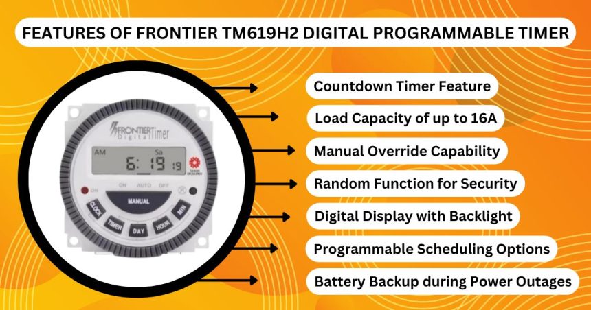 Frontier TM619H2 Digital Timer Programmable Time Switch - Vayuyaan
